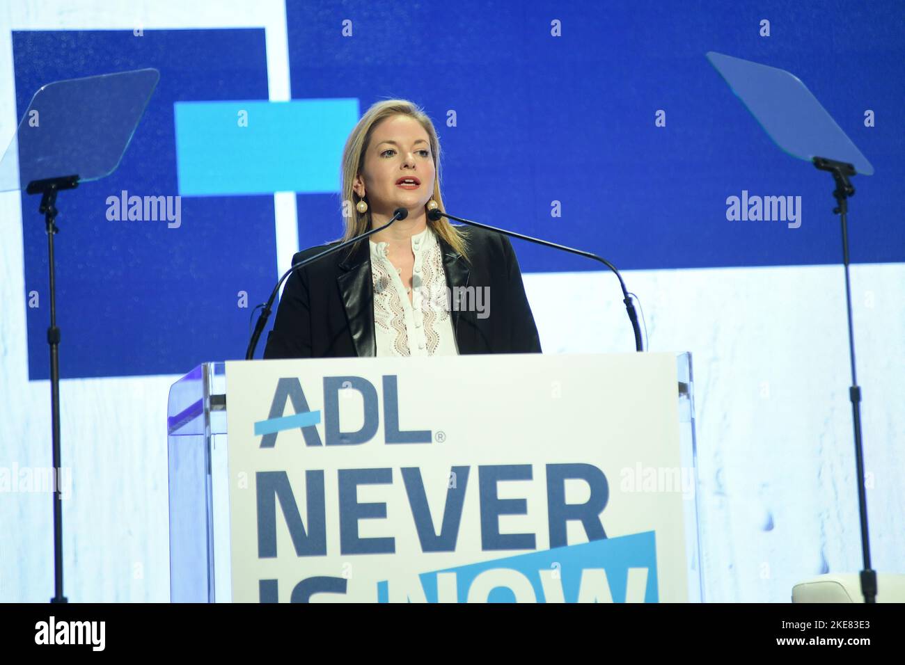 Carly Maisel attends Never Is Now - 2022 Anti-Defamation League Summit at the Javits Center in ...