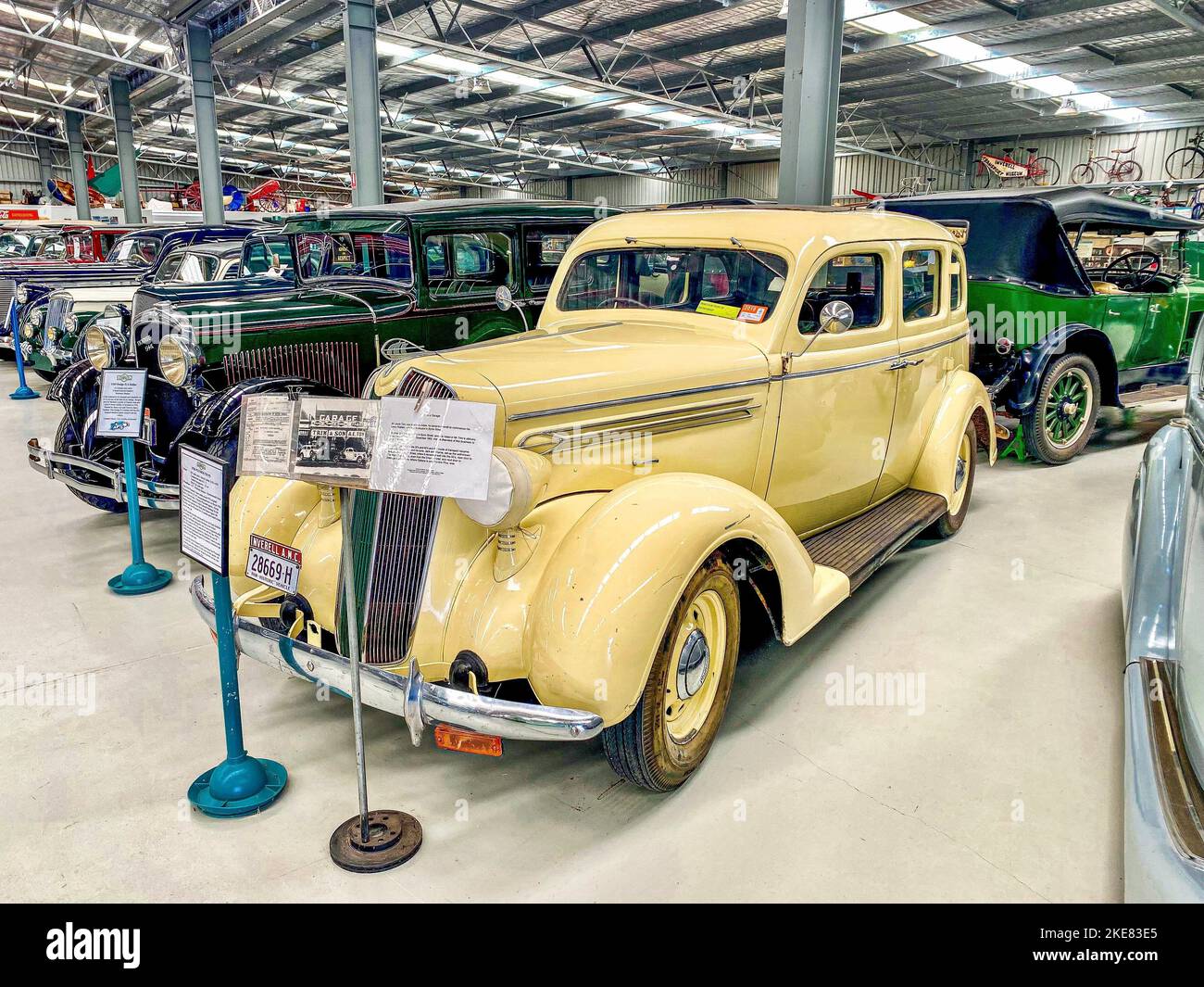 A 1956 Plymouth automobile on Display at the National Transport Museum ...