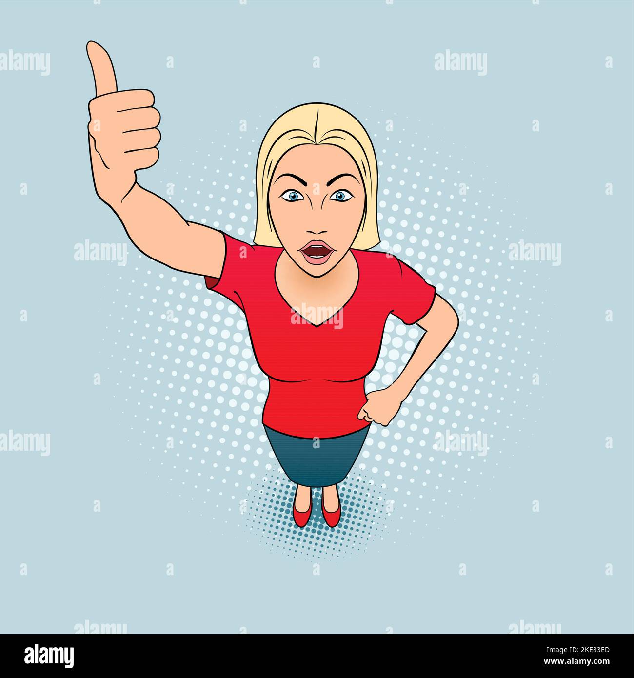 Illustration of a Cute Young Woman Giving a Thumbs Up Stock Vector ... Illustration of a Cute Young Woman Giving a Thumbs Up Stock Vector ...