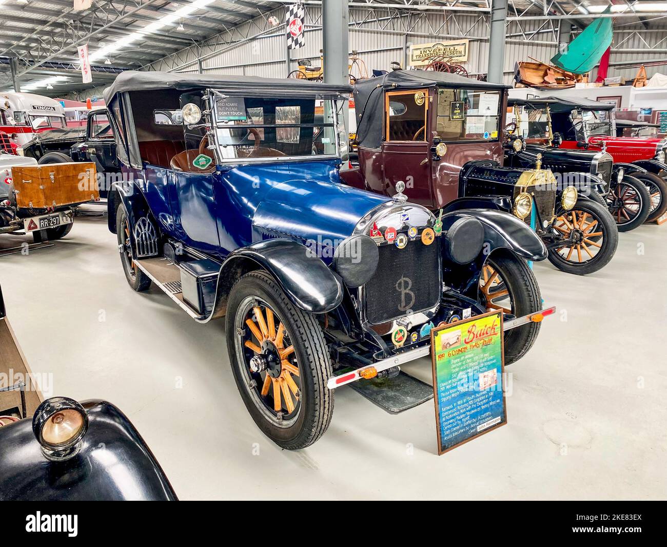 A 1919 Buick automobile on Display at the National Transport Museum ...
