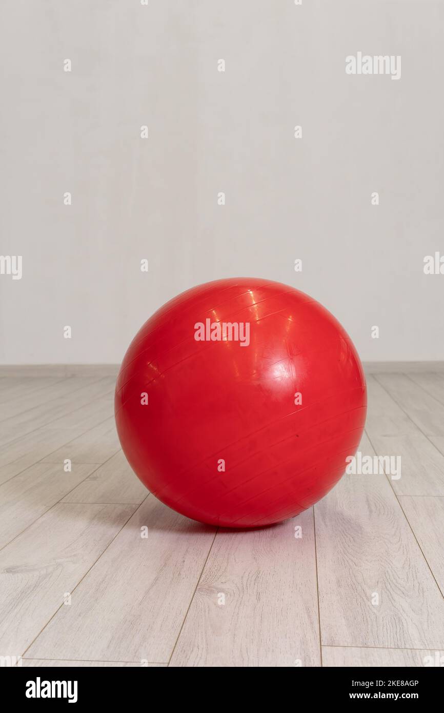 isolated ball body gym fitness background leisure red lifestyle yoga ...