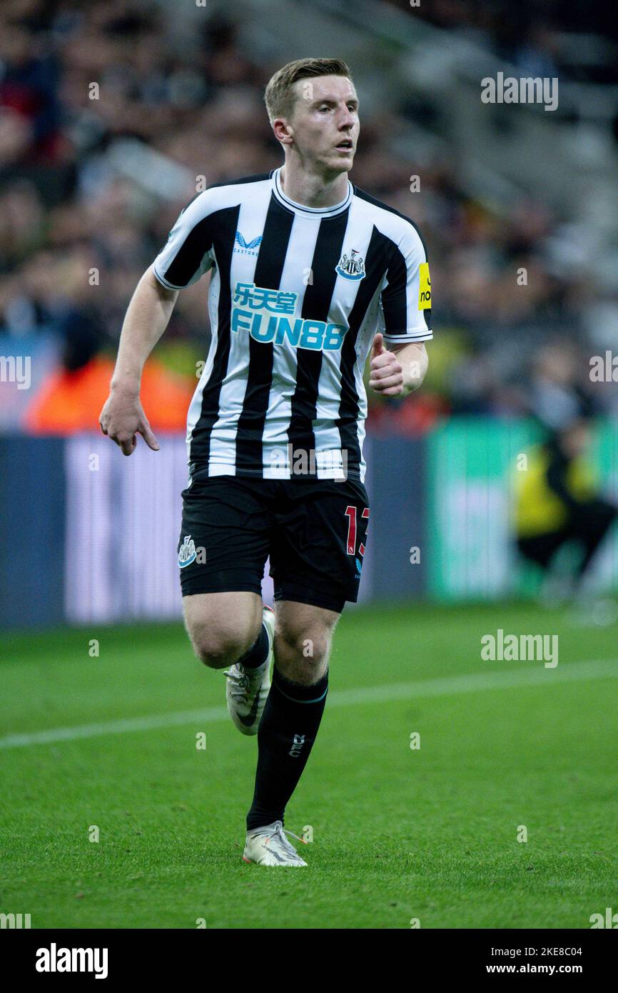 NEWCASTLE UPON TYNE, ENGLAND - NOVEMBER 09: Matthew Targett of ...