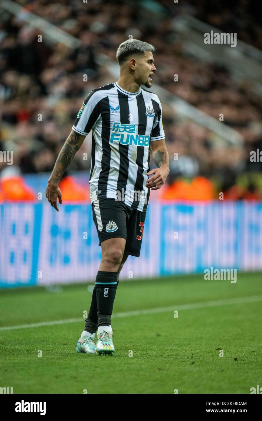NEWCASTLE UPON TYNE, ENGLAND - NOVEMBER 09: Bruno Guimaraes of ...