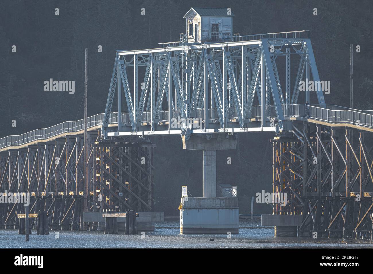 Chatcolet Lake Bridge Lookout in Idaho Stock Photo - Alamy