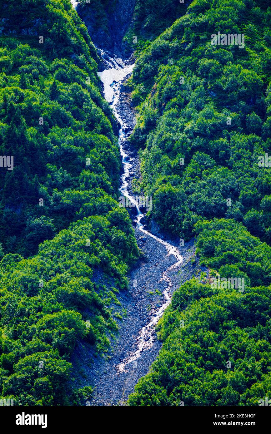 Meltwater near the Exit Glacier; Resurrection River; Kenai Mountains ...