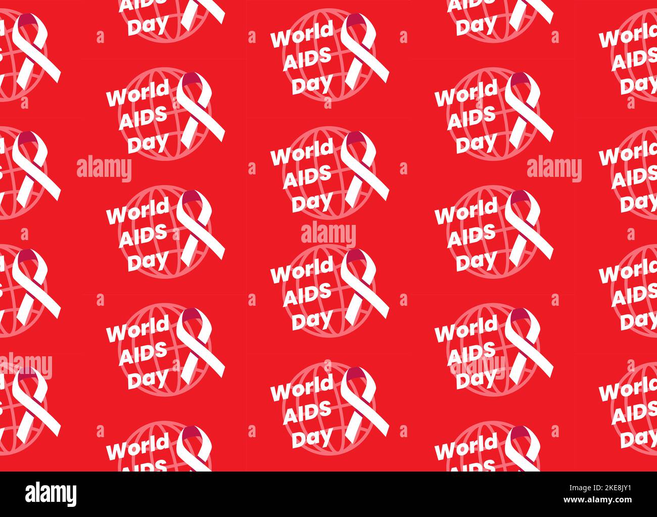 World AIDS Day - UX UI icon, graphic design banner, vector clipart with ...
