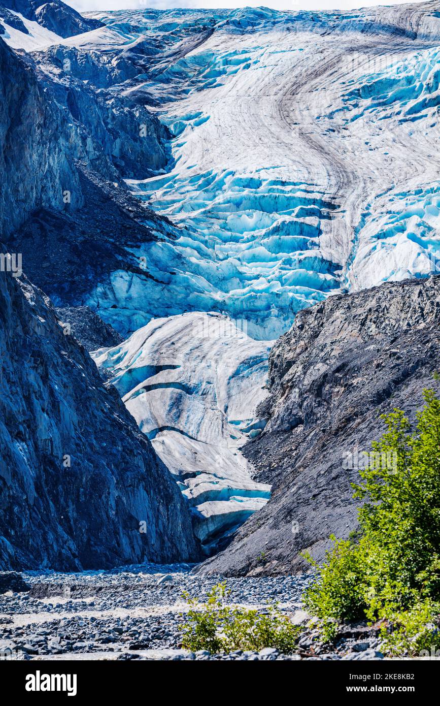 Exit Glacier; Resurrection River; Kenai Mountains; Kenai Fjords ...