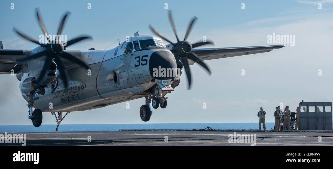 221110-N-UF592-1169 PHILIPPINE SEA (Nov. 10, 2022) A C-2A Greyhound ...