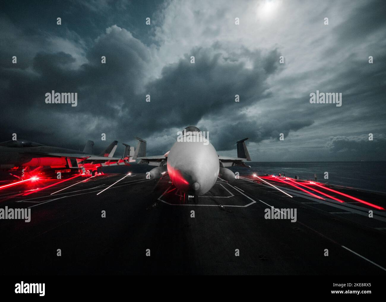 An F/A-18E Super Hornet, attached to the "Ragin' Bulls" of Strike ...