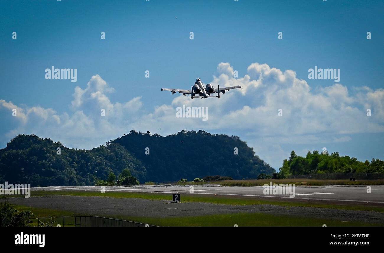 An A-10C Thunderbolt II assigned to the 23rd Wing, Moody Air Force Base ...