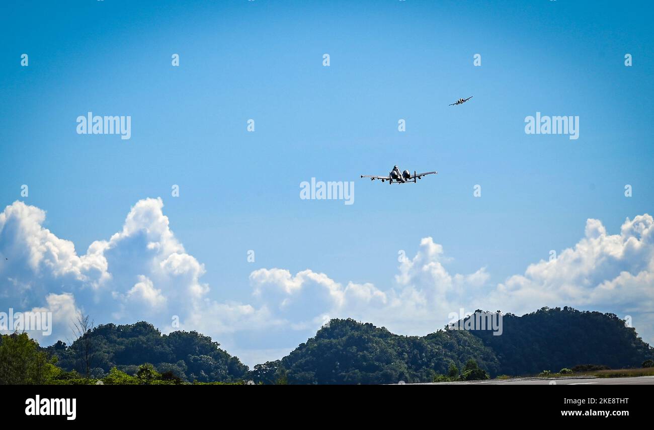An A-10C Thunderbolt II assigned to the 23rd Wing, Moody Air Force Base ...