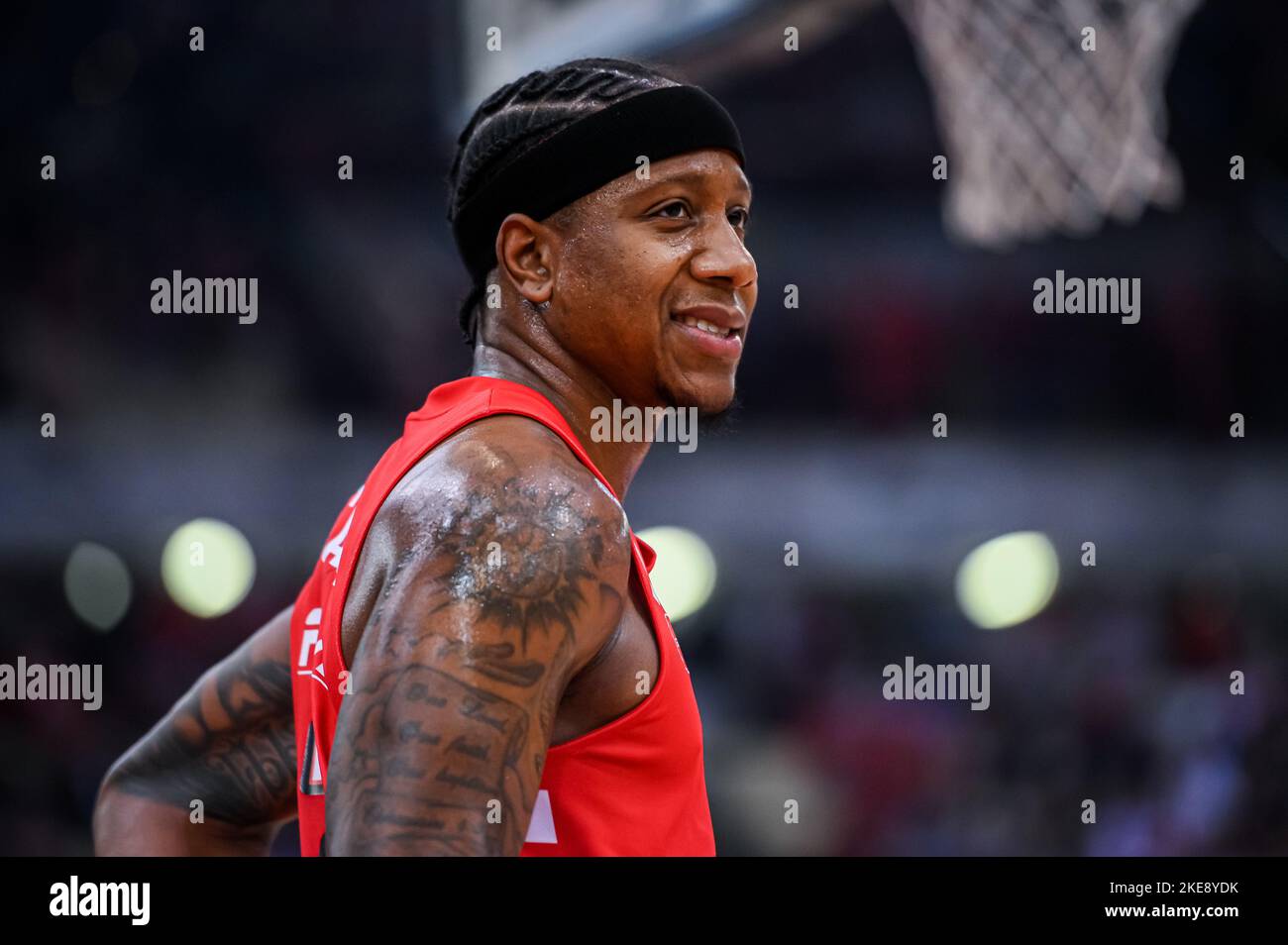 Athens, Lombardy, Greece. 10th Nov, 2022. 3 ISAIAH CANAAN of Olympiacos ...
