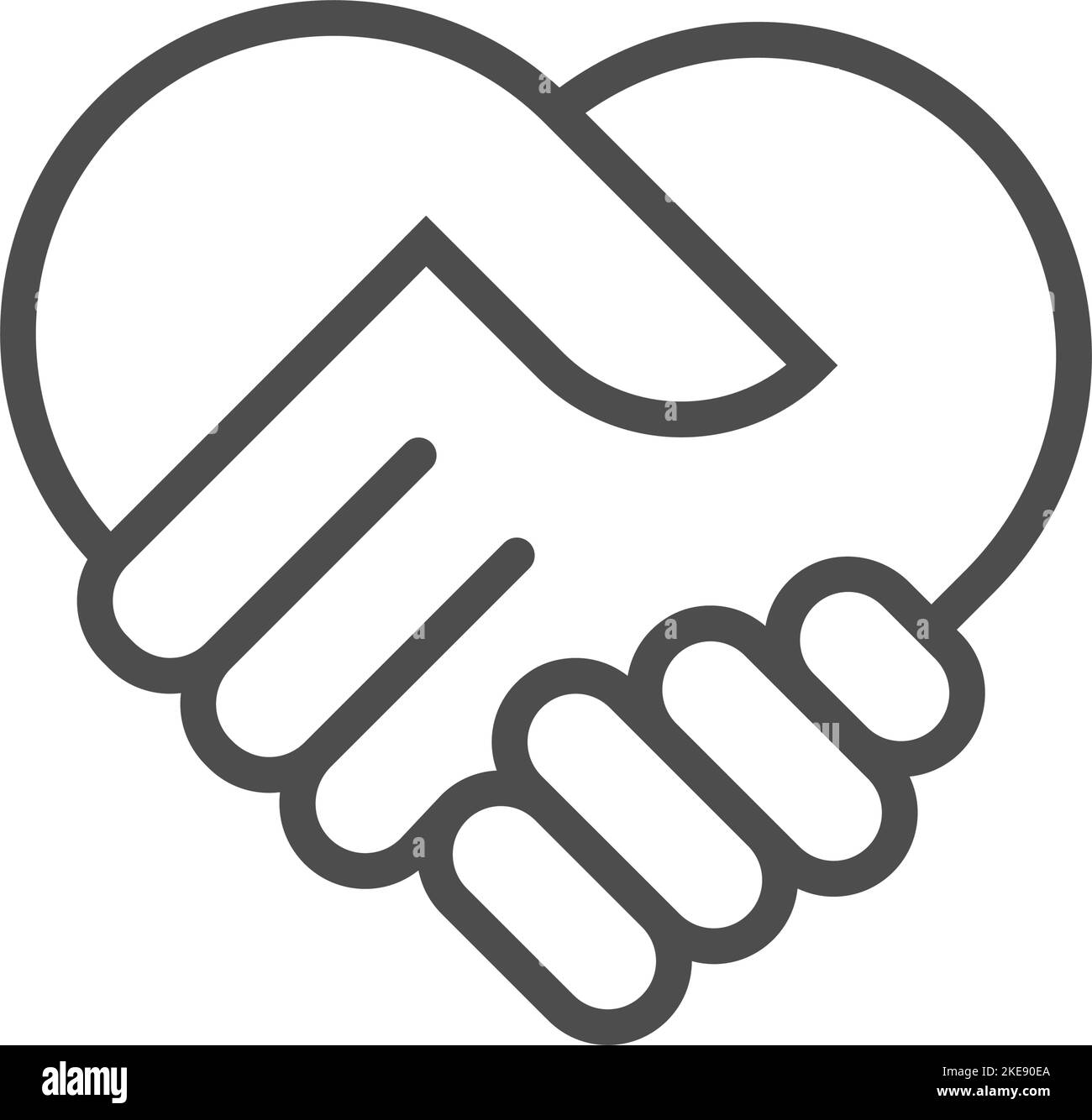 Handshake icon logo design illustration Stock Vector Image & Art - Alamy