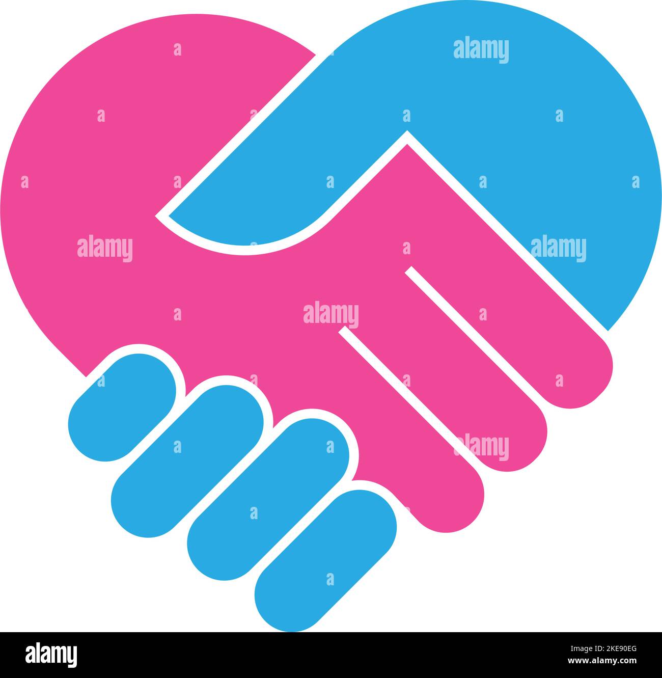 Handshake icon logo design illustration Stock Vector Image & Art - Alamy