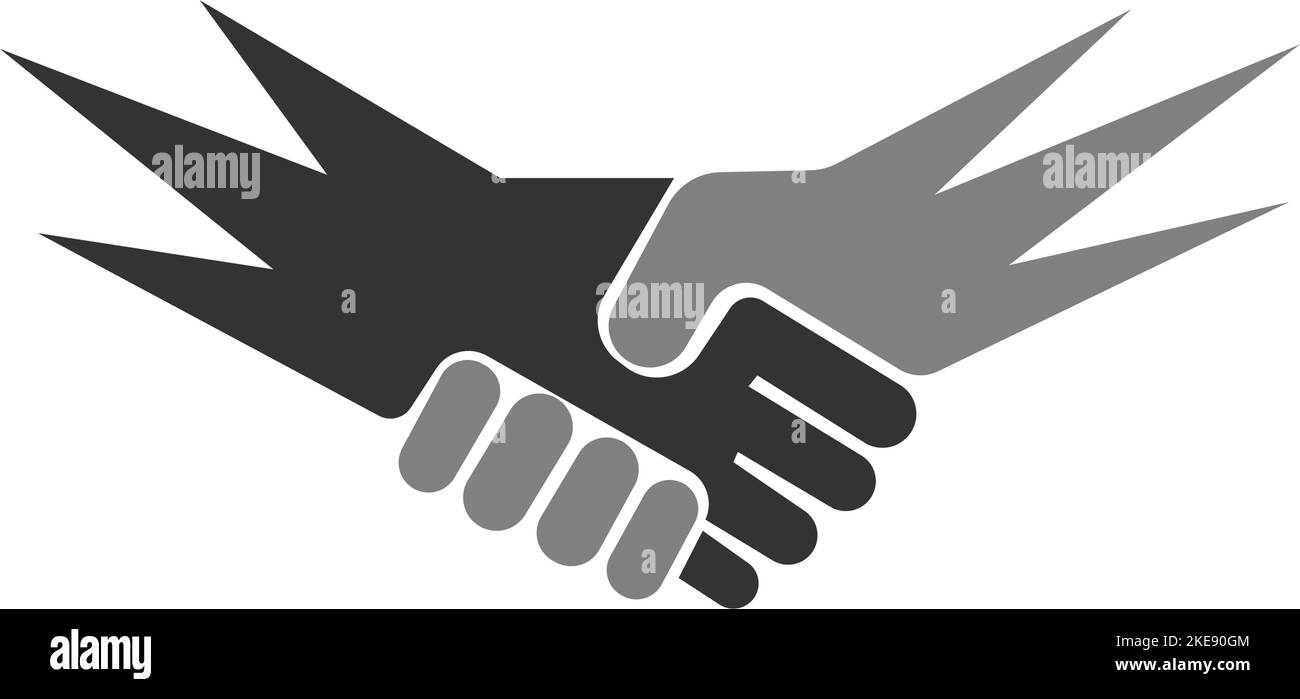 Handshake icon logo design illustration Stock Vector Image & Art - Alamy