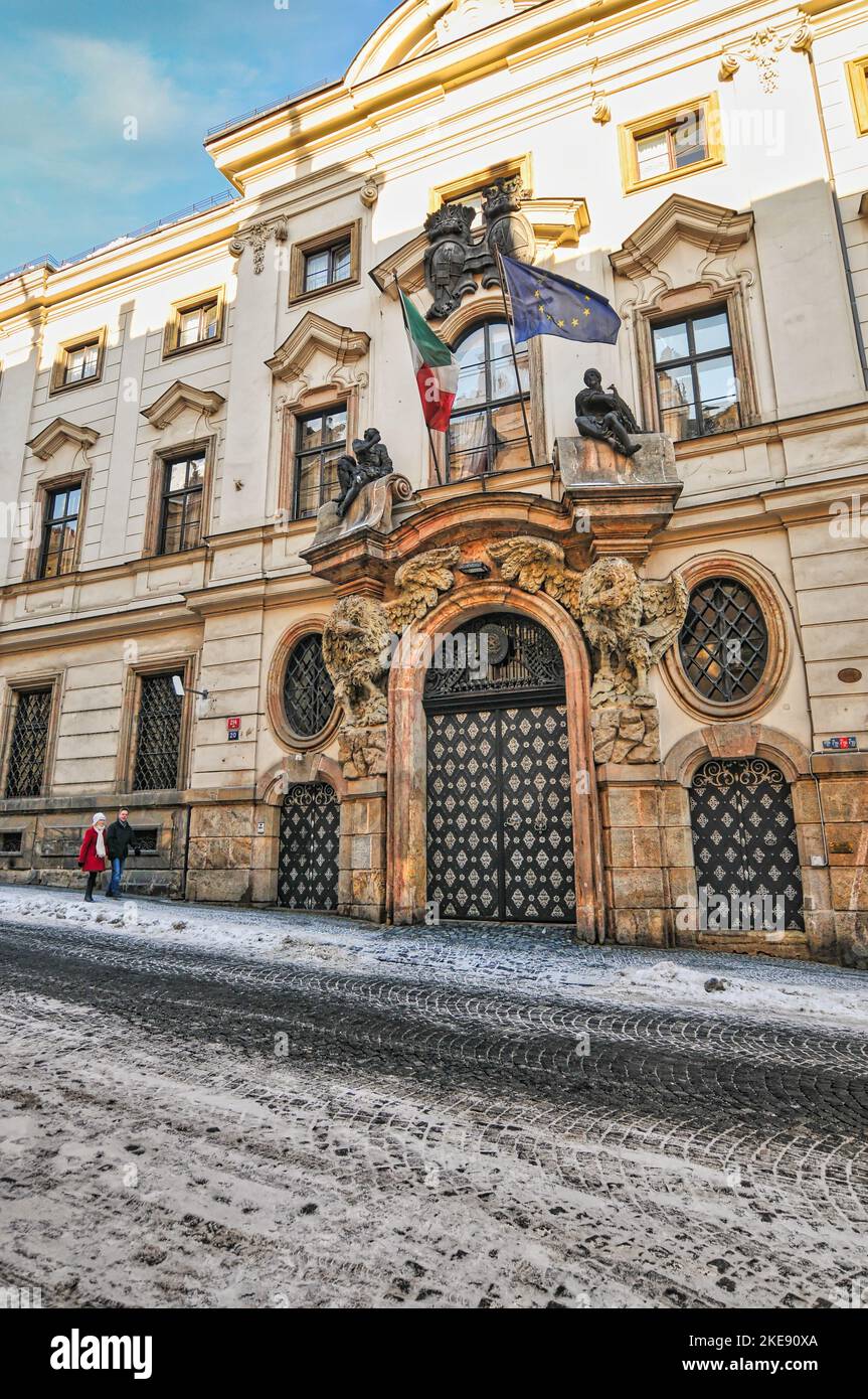 A vertical shot of the building in Prague, Czech Republic Stock Photo ...
