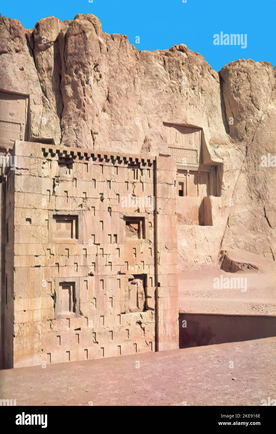 Cube of Zoroaster (Ka'ba-ye Zartosht), a stone structure in Naqsh-e ...