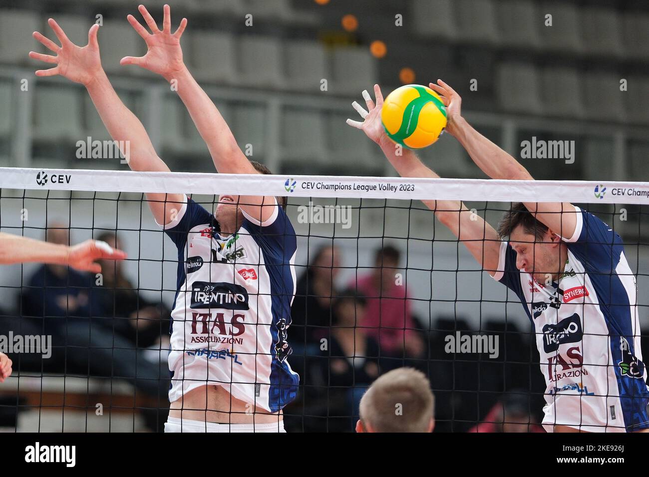 BLM Group Arena, Trento, Italy, November 10, 2022, Block by Srecko ...