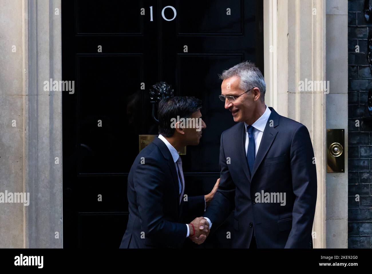 London, UK. 09th Nov, 2022. British Prime Minister Rishi Sunak greets ...
