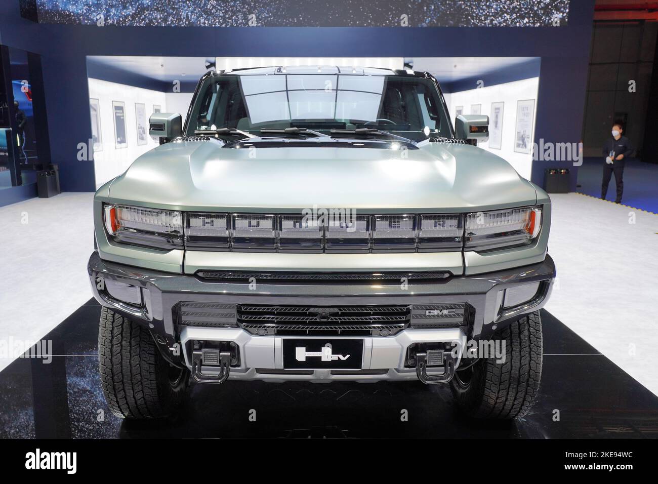 SHANGHAI, CHINA - NOVEMBER 6, 2022 - A Hummer EV pure electric SUV at ...