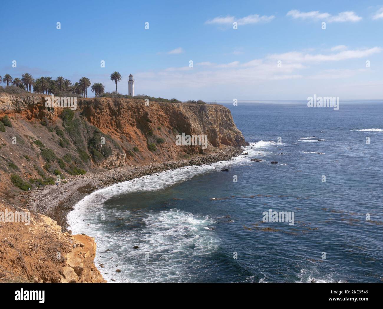 Point Vincente Lighthouse in Rancho Palos Verdes, California, USA Stock ...