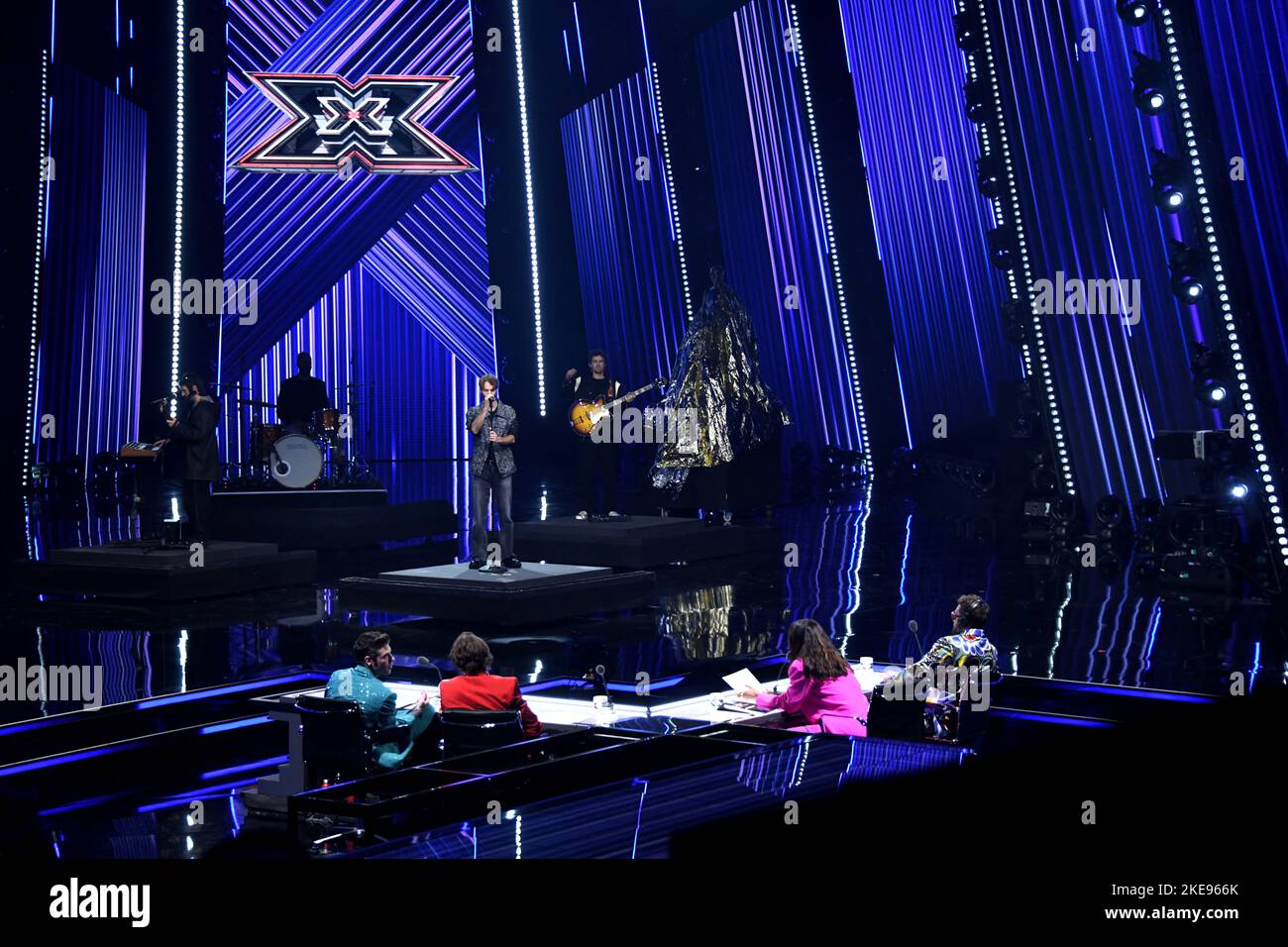 Milan, Italy. 11th Nov, 2022. Milan, X Factor live TV broadcast, in the ...