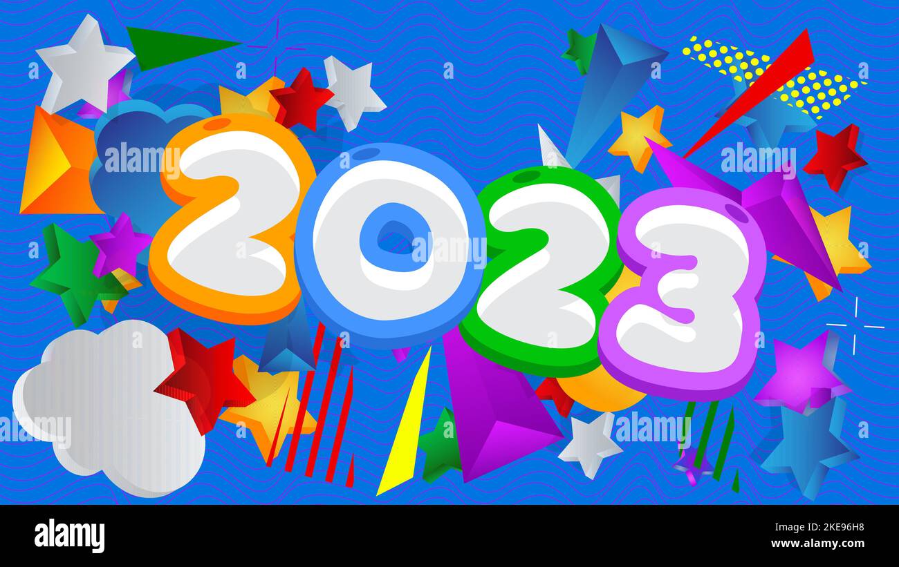 2023 written number Stock Vector Images - Alamy