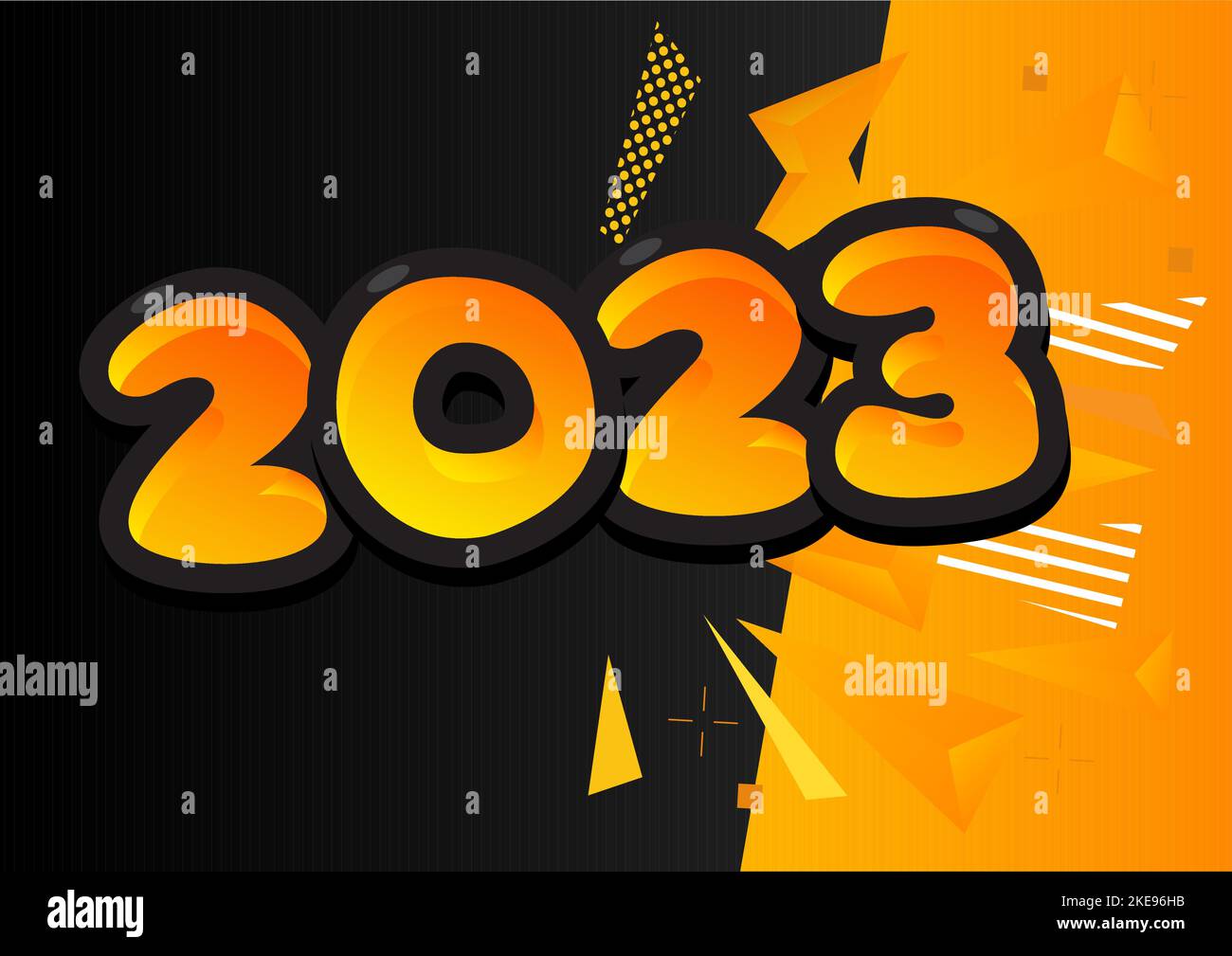 2023 written number Stock Vector Images - Alamy
