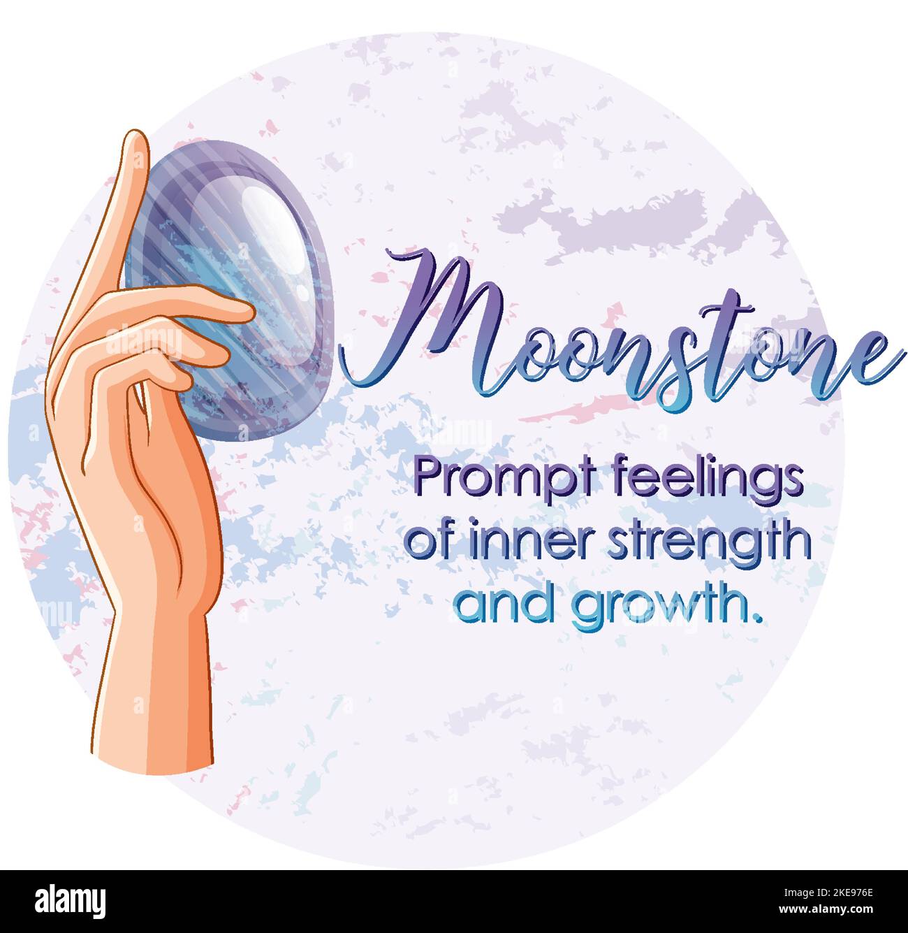 Moonstone gemstone with text illustration Stock Vector Image & Art - Alamy