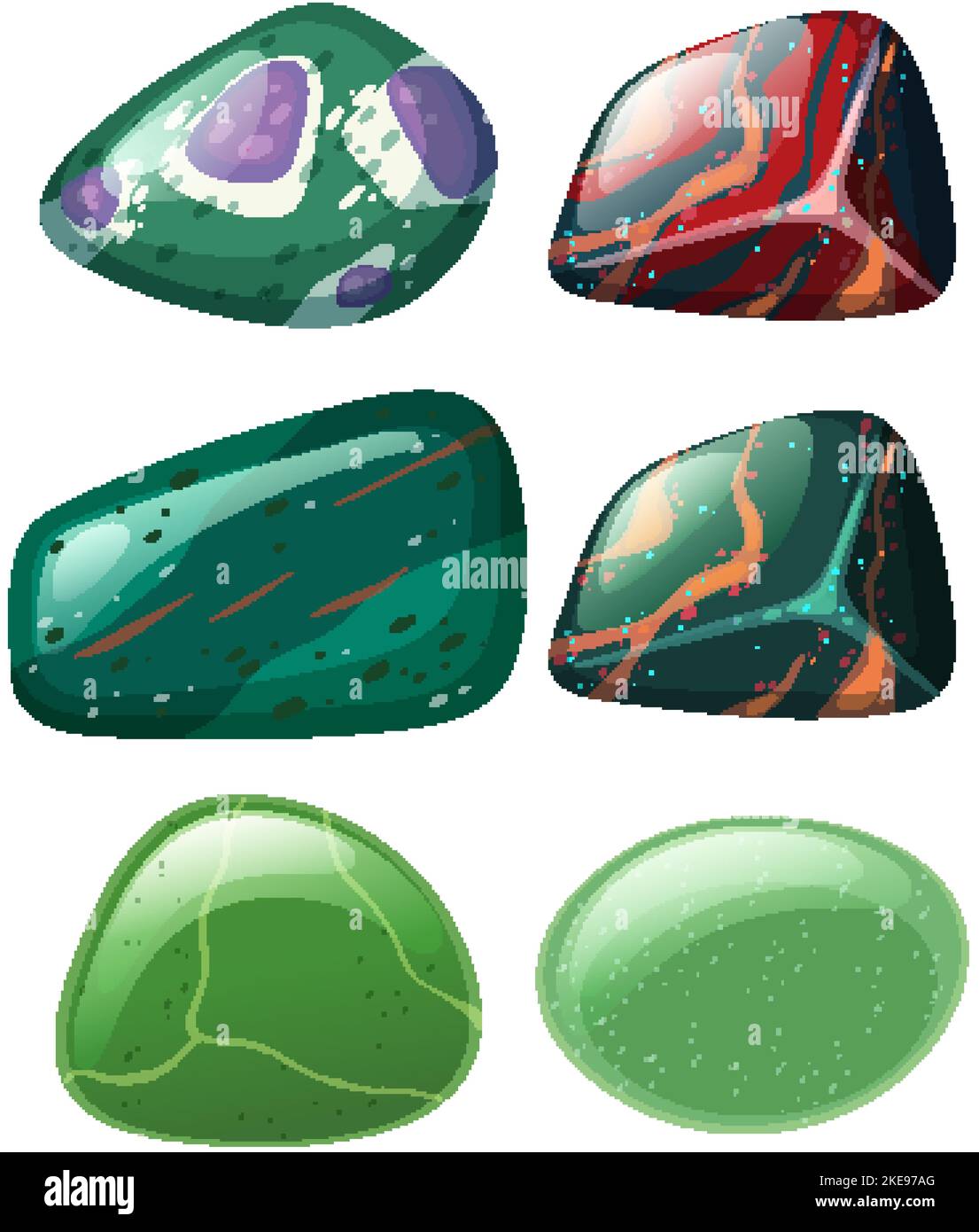 Green jade stone Stock Vector Images - Alamy