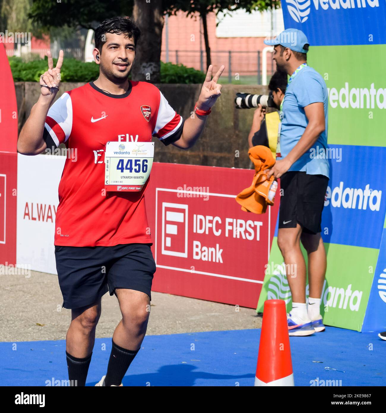 New Delhi, India - October 16 2022 - Vedanta Delhi Half Marathon race ...