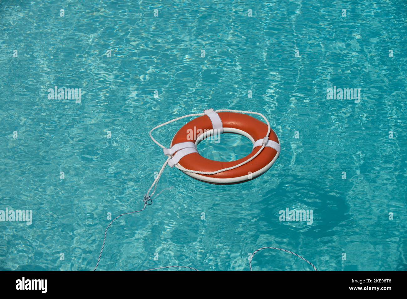 Drowning in water catch lifebuoy. Safety and urgent help. Resque needed ...