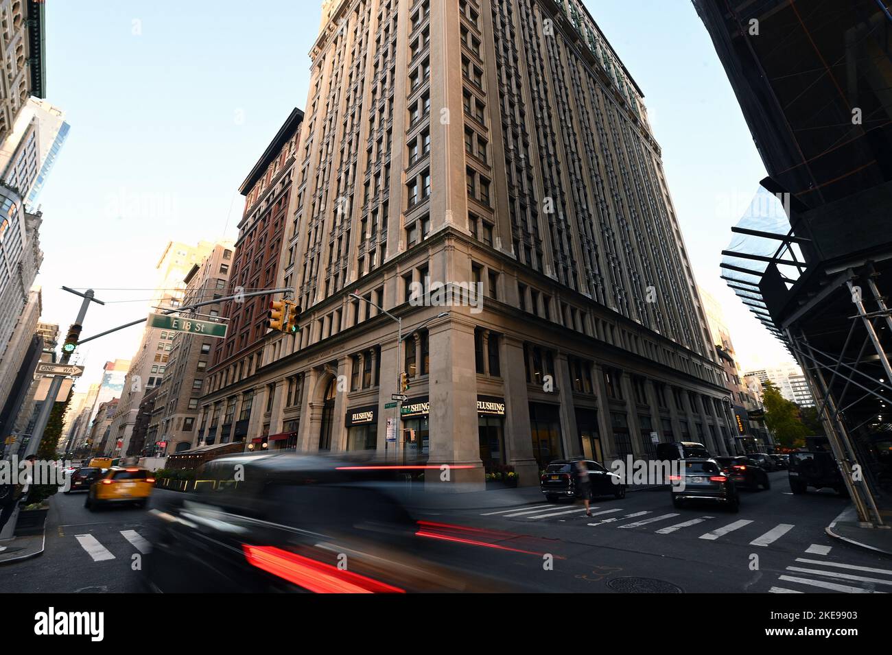 New York, USA. 10th Nov, 2022. Exterior view of a Park Ave. South ...