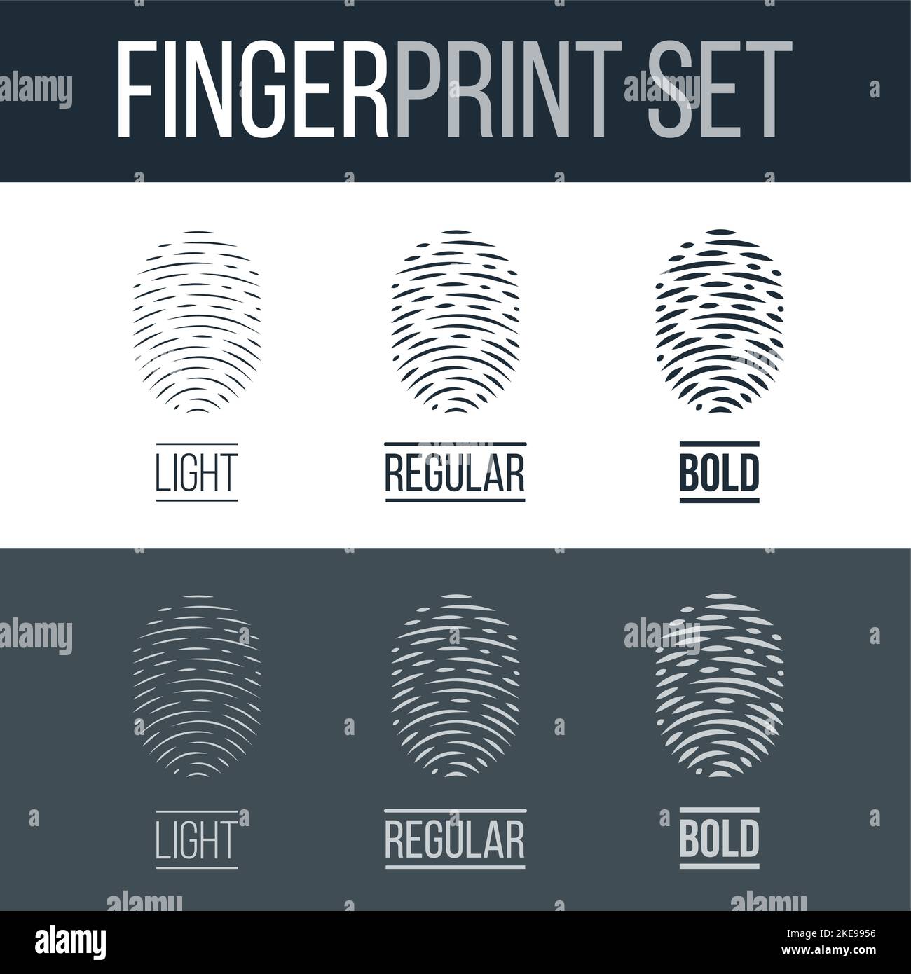 Human fingerprints Stock Vector Images - Alamy