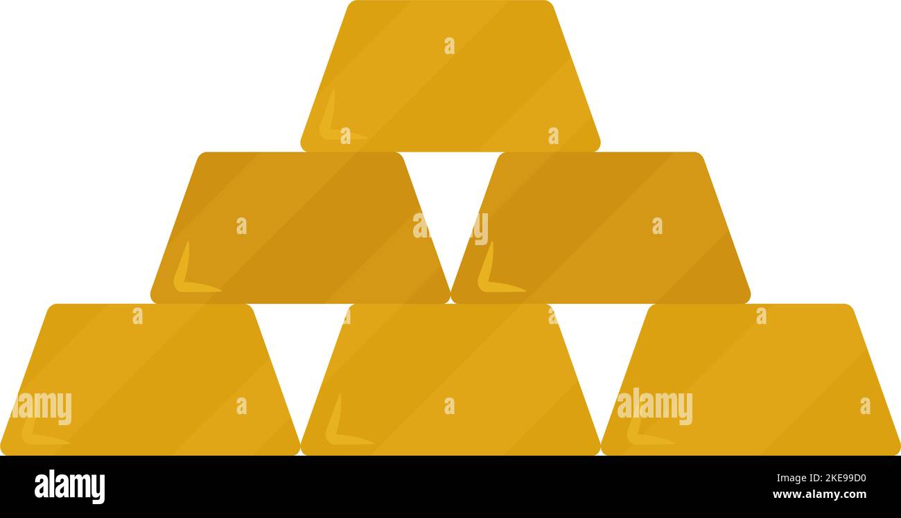gold ingots icon Stock Vector Image & Art - Alamy
