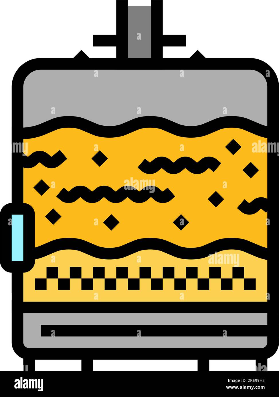 separating wort beer production color icon vector illustration Stock ...