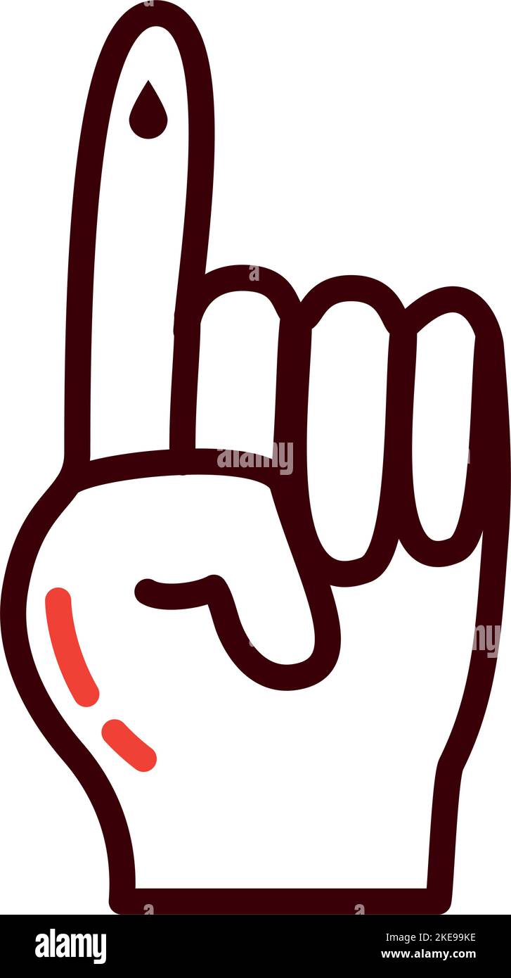 finger with blood Stock Vector Image & Art - Alamy