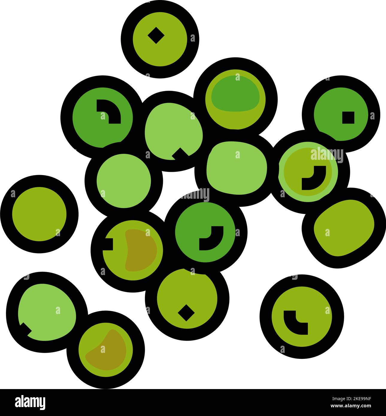 peas seed grain color icon vector illustration Stock Vector Image & Art ...