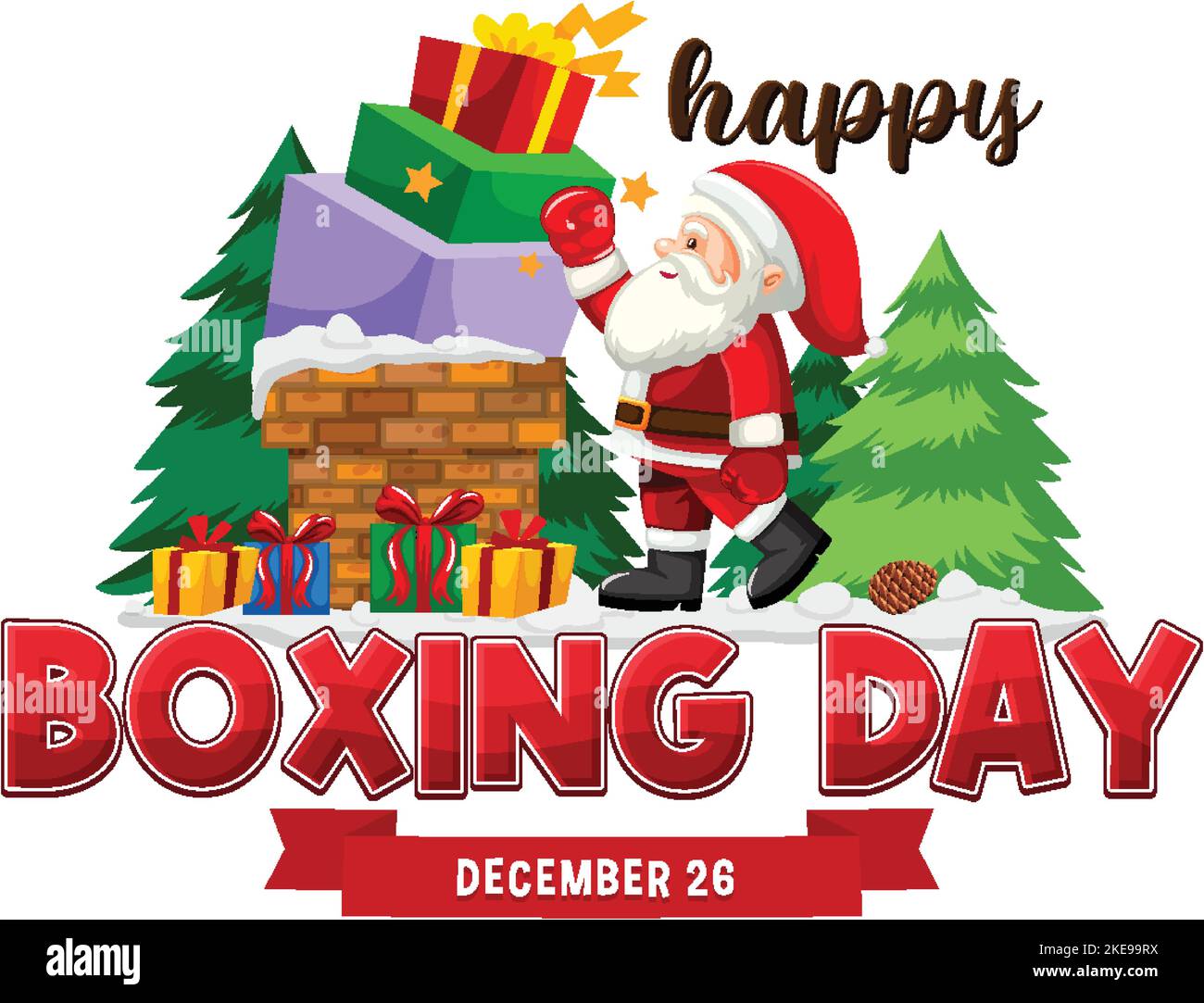 Boxing Day Banner Design illustration Stock Vector Image & Art - Alamy