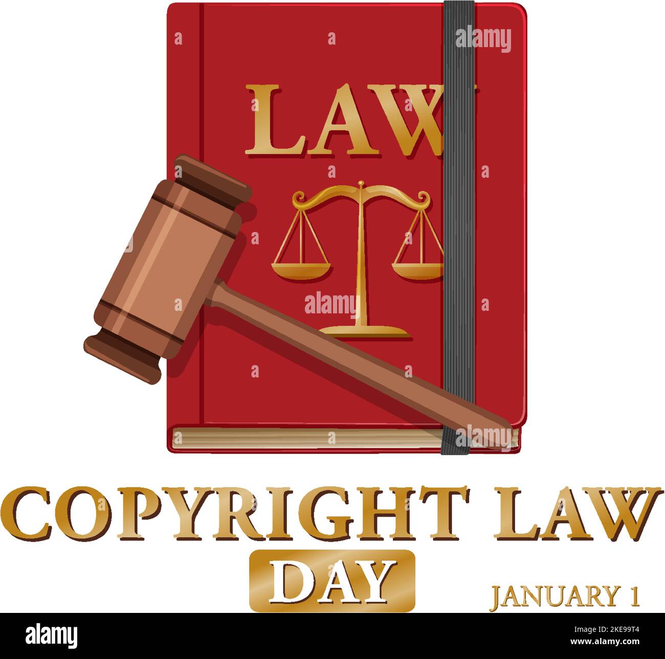 Copyright Law Day Banner Design illustration Stock Vector Image & Art ...