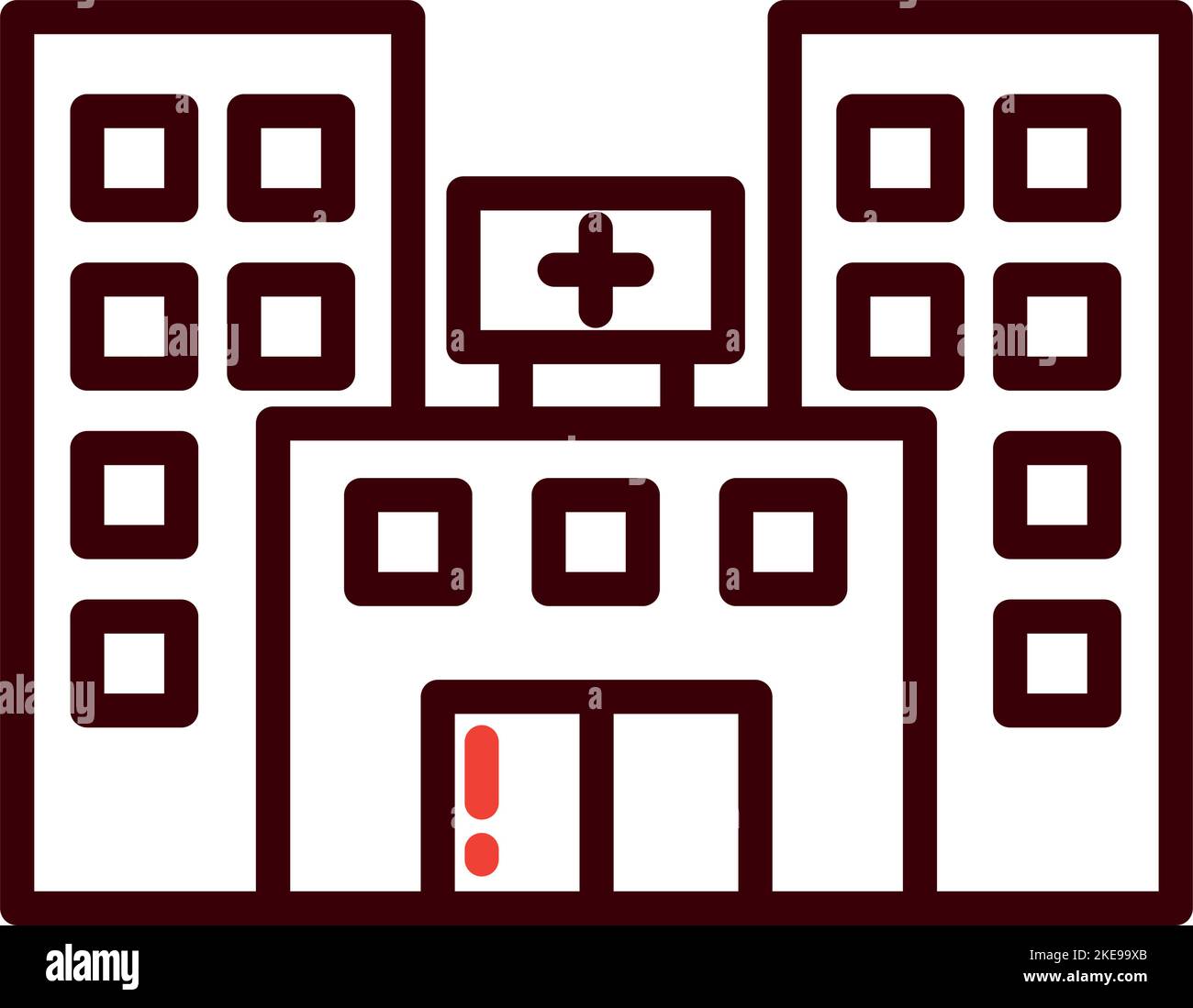 hospital building icon Stock Vector Image & Art - Alamy