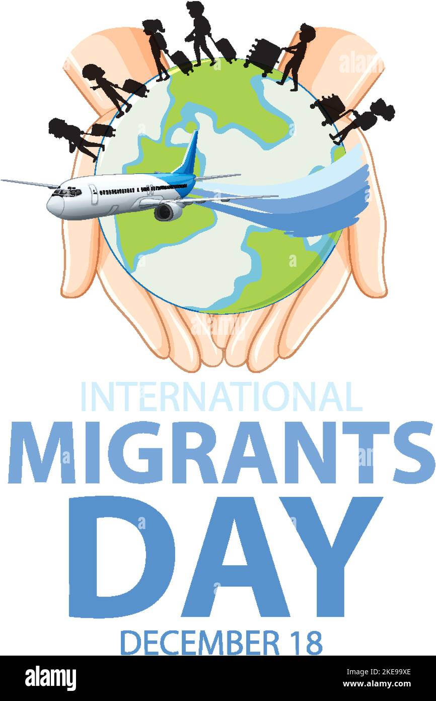 International Migrants Day Banner Design illustration Stock Vector ...
