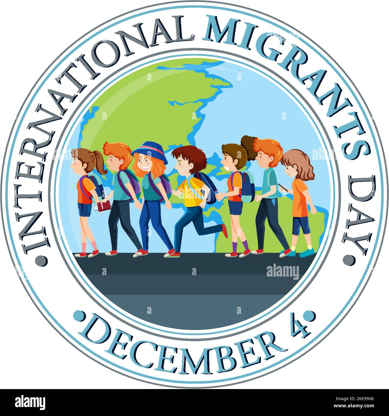 International Migrants Day Banner Design illustration Stock Vector ...