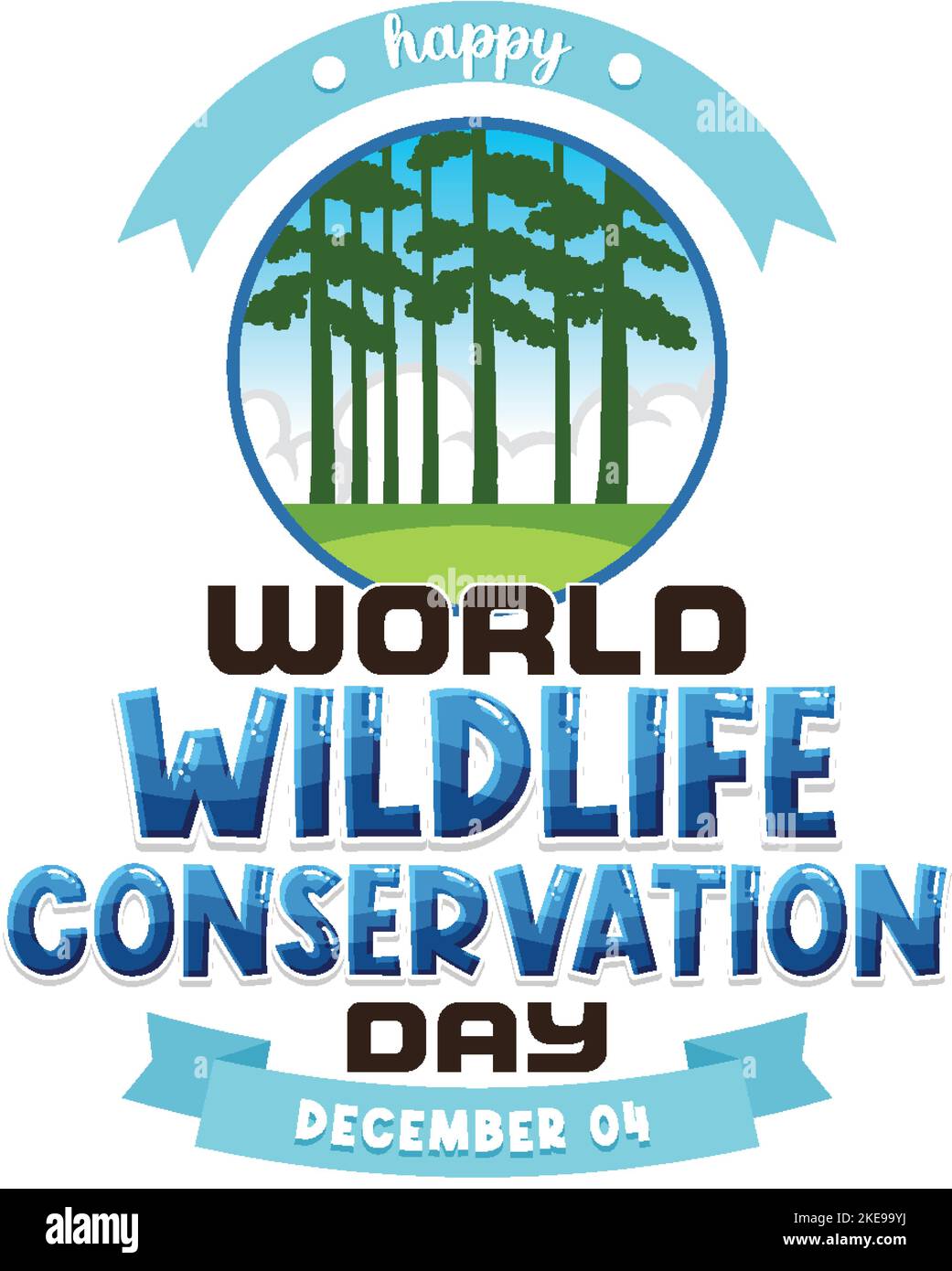 World wildlife conservation day banner design illustration Stock Vector ...