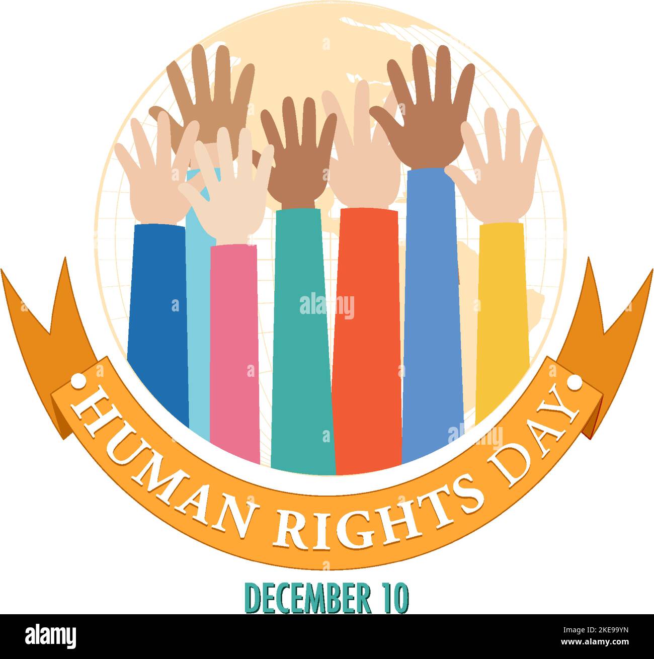 World Human Rights Day Poster Design illustration Stock Vector Image ...