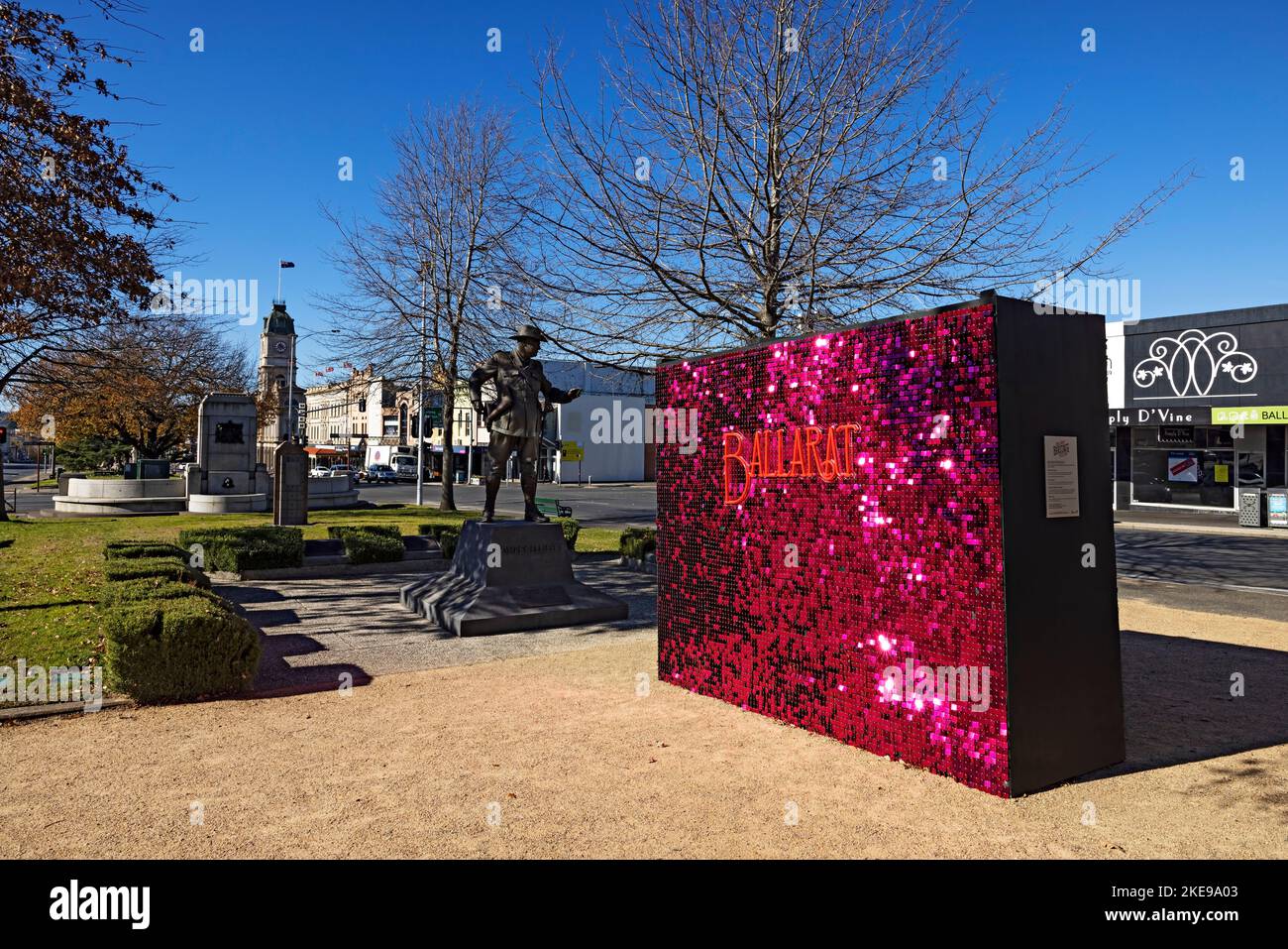 Ballarat Australia / A bright ruby red temporary Public Arts Display in ...