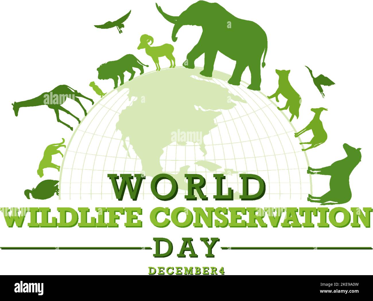 World Wildlife Conservation Day Poster Template illustration Stock ...