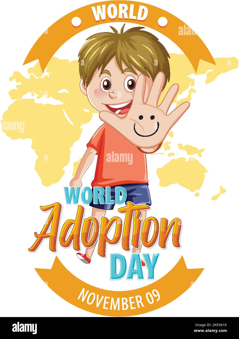 World Adoption Day Poster Design illustration Stock Vector Image & Art ...