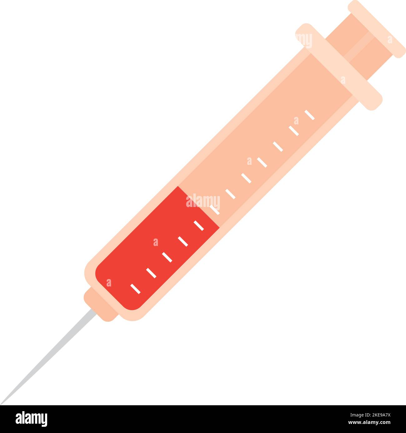 syringe with blood Stock Vector Image & Art - Alamy
