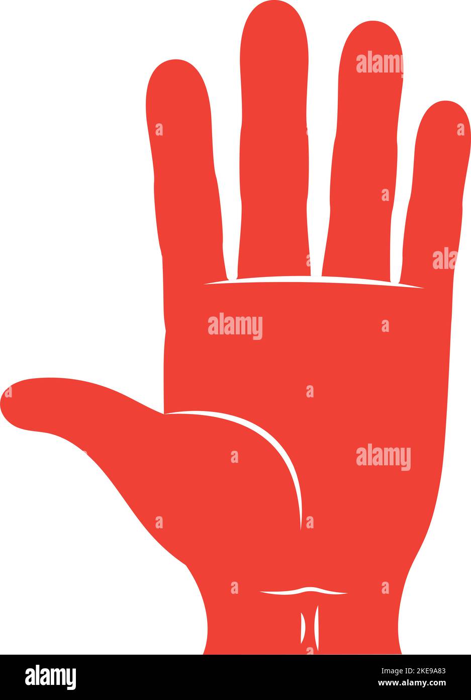 red hand icon Stock Vector Image & Art - Alamy